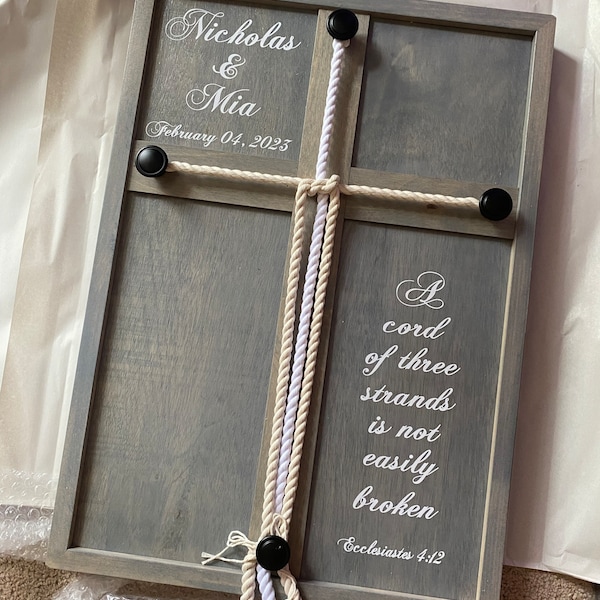 Trinity Braid - Cord of Three Strands Unity Ceremony Wedding Decor ...