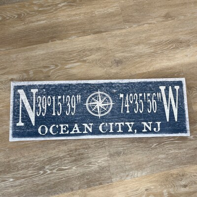 Nautical Flag Welcome Sign, Coastal Wall Decor Sign, Vintage Nautical ...