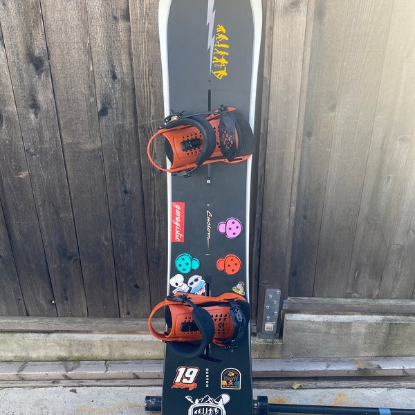 Yellow Snowboard Evolution Sticker - Etsy