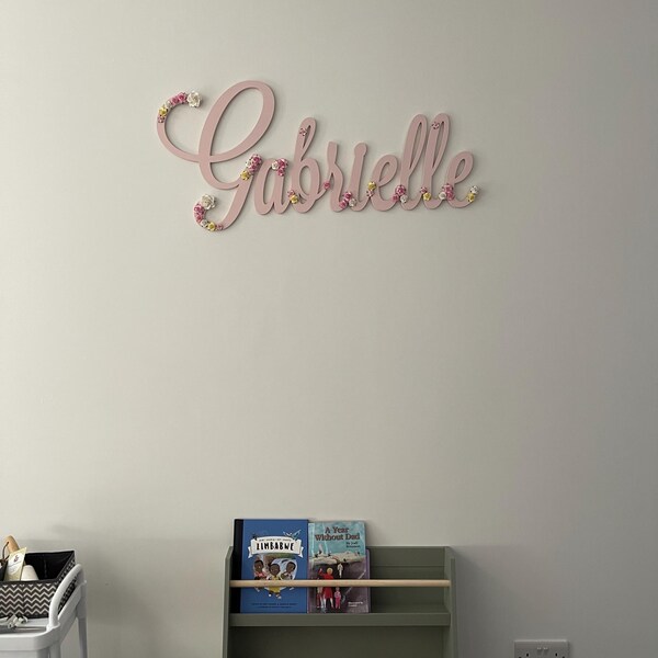 Large Name Sign, Large Name Sign for Nursery, Large Wall Art, Large ...