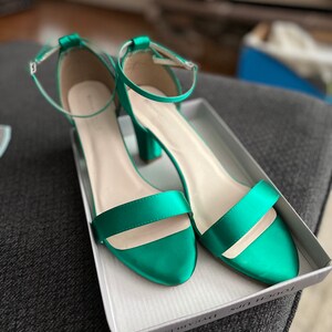 Sage Green Bridal Shoes Chunky Heels Sage Green Wedding Shoes - Etsy