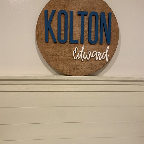 12-36" Large Wood Name Sign | Child or Baby Name Sign | Nursery Sign ...