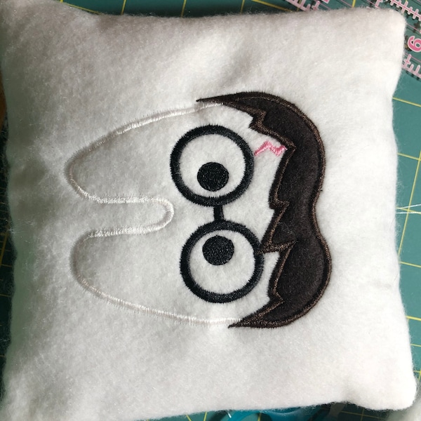 DIGITAL ITEM: 5x7 Wizard Boy Tooth Fairy Pillow ITH Embroidery Design ...