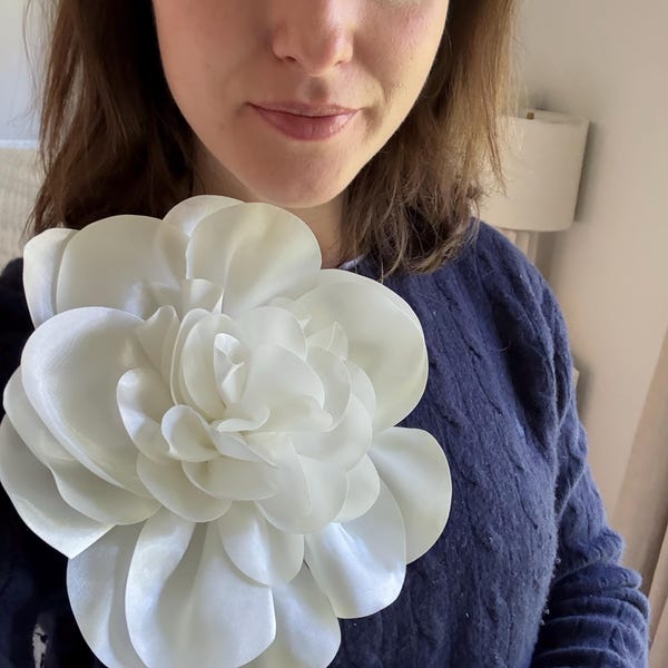 Flower Brooch: Handmade Silk Oversized Rose Brooches, Wedding ...