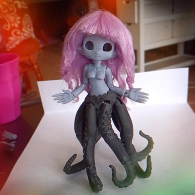 DIGITAL .STL Alien Kabbit Pre-supported Files for SLA Printing 26-28cm ...