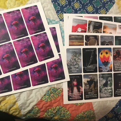 Dark Confessions 5 Decks Printable Oracle Cards Bundle Digital File 50 ...