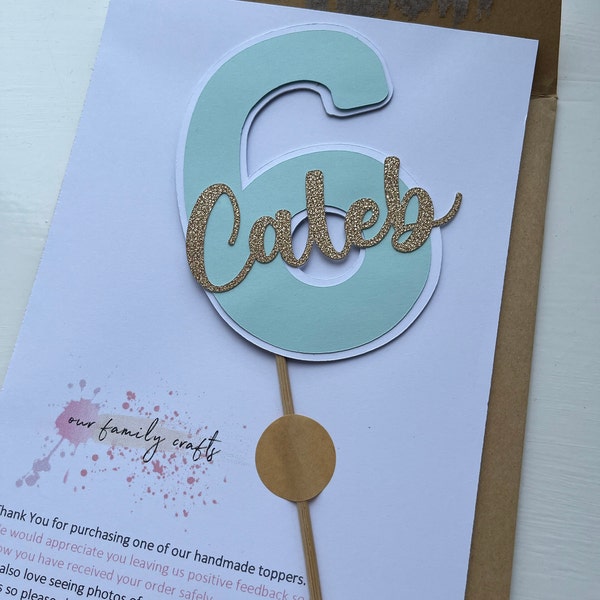 Princess and Prince Number Two Children's 2nd Birthday Cake Topper ...