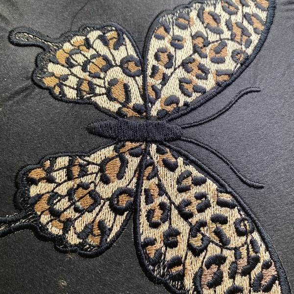 Leopard Butterfly Embroidery Design, 3 Sizes, Instant Download - Etsy