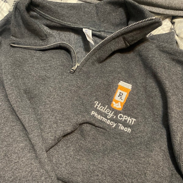 Pharmacist Gift for Women | Prescription Pill Bottle Sweatshirt ...