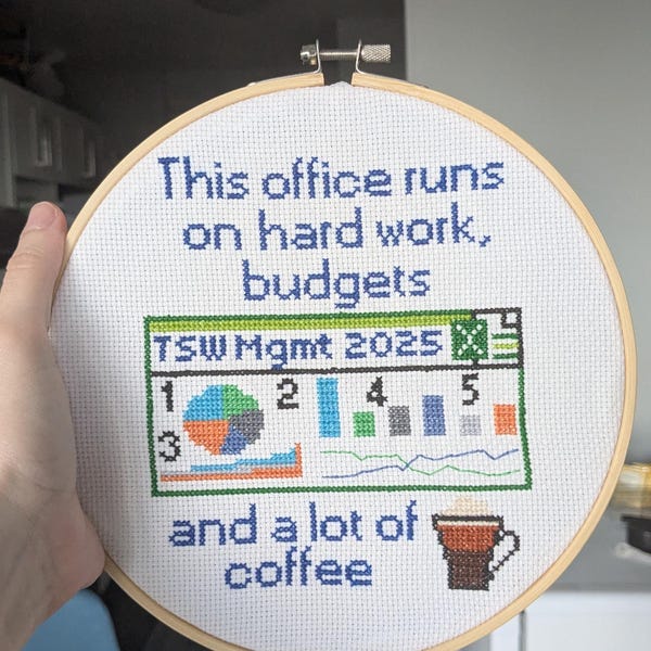 Coworker Cross Stitch Pattern Friendship Office Friends Funny Work Made ...