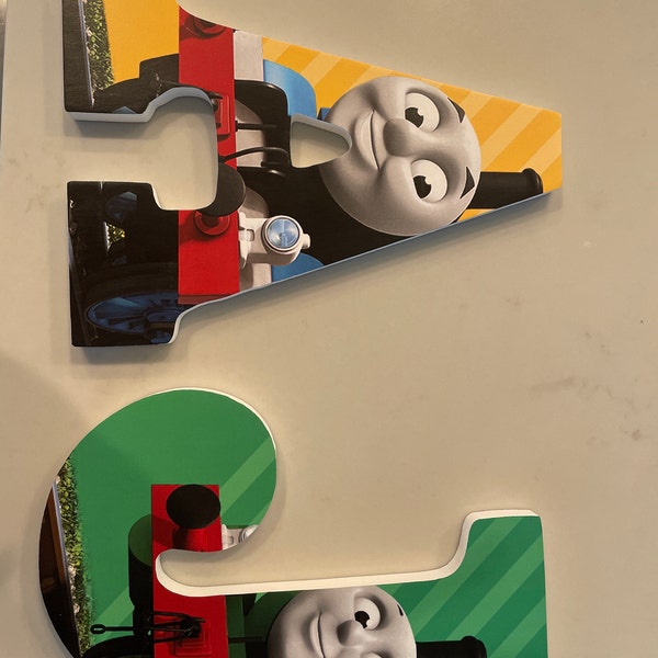 Thomas the Tank Engine Wooden Letters, Custom, Train Letters, Boy Girl ...