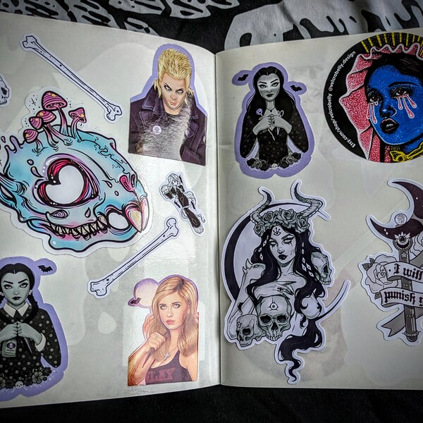 90s Nostalgia ~ Sticker Storage Book ~ Sticker Collection ~ Nineties ...