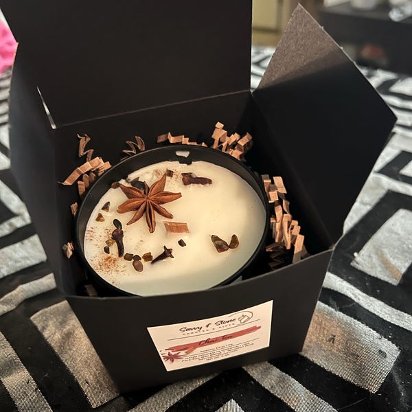 Chai Candle | Wooden Wick | Soy Wax Blend | Gift Boxed | 6oz - Etsy