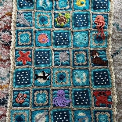 US TERMS PDF Crochet Pattern Animal Kingdom Blanket - Etsy