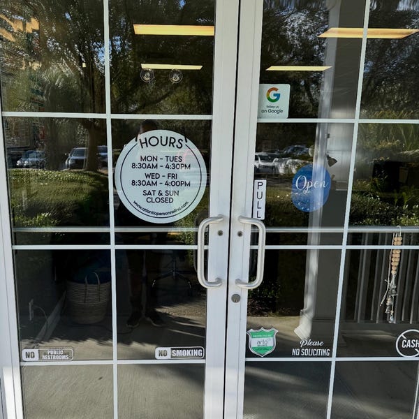 Storefront Business Hours Circular Acrylic Sign for Store, Boutique ...