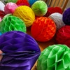 Honeycomb Paper Ball Colourful Wedding Party Hanging Decoration - 130 ...