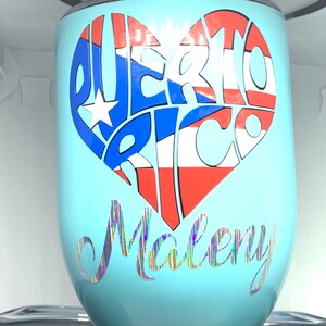 Puerto Rico Word Art With Flag, Heart Shape, Svg Cut File, Sublimation ...