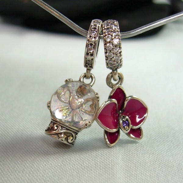 Pandora Sterling Silver Germany Heart Flag Dangle Charm - Etsy