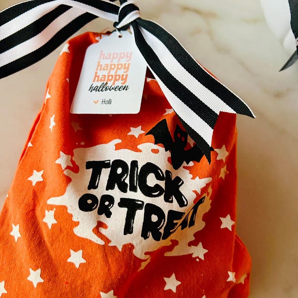 Halloween Party Favor Favor Tags • Halloween Goody Bag Tag • Pink ...