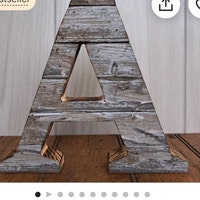 Personalized Rustic Barn Wood Letters / Large Custom Handmade Farmhouse ...