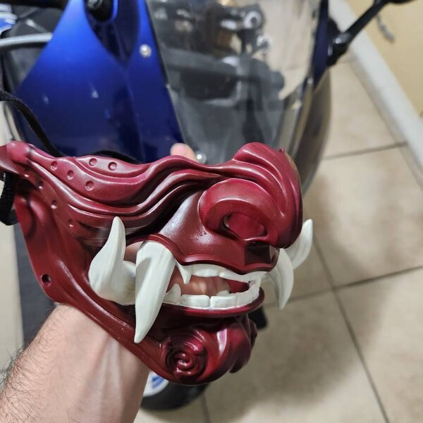 Tengu Mask Wearable or Decorative 3D Printed Resin Painted and Sealed ...