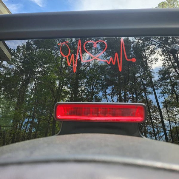 Nursing Heart Heartbeat Vitals Vinyl Decal, Doctor, Surgeon, Nurse Life ...