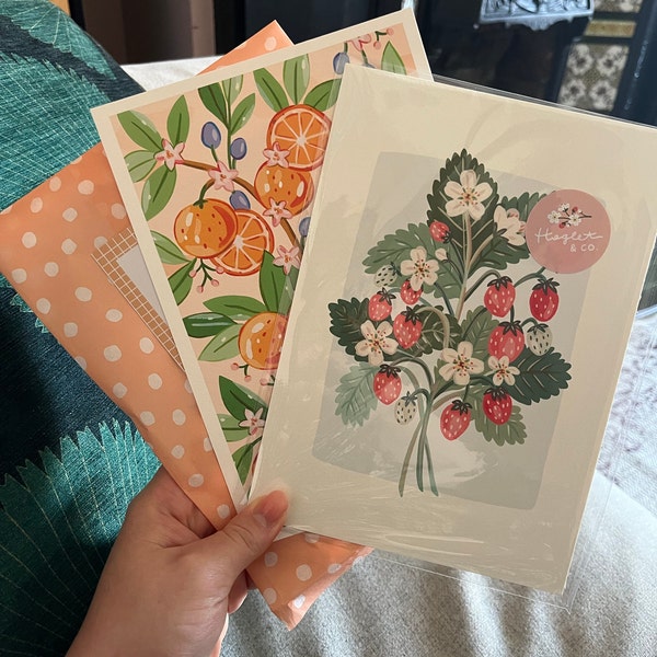 Congratulations Greeting Card | Summer Fruits | Fig | Gold Foil Card - Etsy