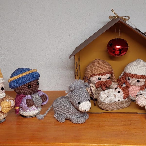 Amigurumi Nativity Set, Christmas Crochet Pattern, Baby Jesus Mary ...