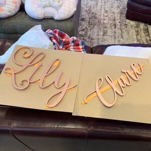 12 Wide Laser Cut Name Sign / Custom Script Name / Gifts - Etsy