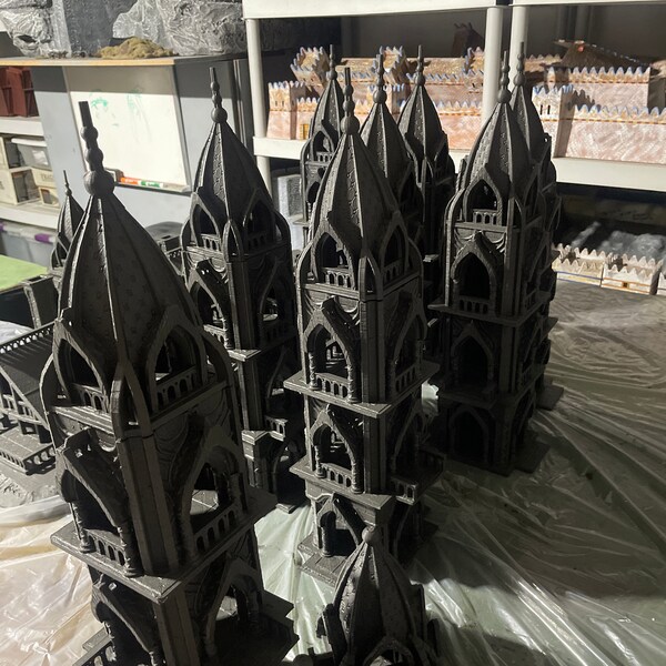 28mm Elven Guard Tower and Walkway - Citrine Tower for Dnd, Pathfinder ...