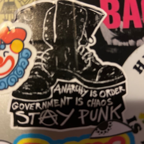 Anarchist Sticker, Anarchy, Punk, Anarchist, Rock, Anticapitalism, Riot ...