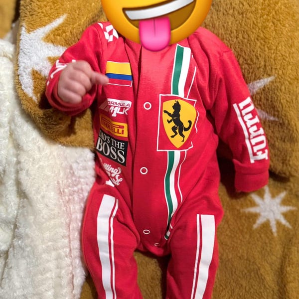 Formula Onesie, Retro Gulp Race Suit Replica, Total Personalisation - Etsy