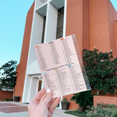 Chronological One Year Bible Reading Plan Vinyl Checklist Sticker for ...