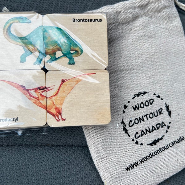 Montessori Wooden Dinosaur Puzzle Game/ Homeschool Preschooler ...