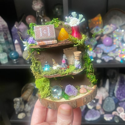 Fairy Bookshelf, Fairy Garden Accessories, Fairy Garden Book Shelf ...
