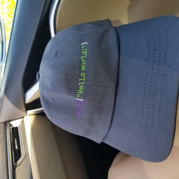 Python "hello World" Hat | Programming Hat | Coding Hat | Software ...