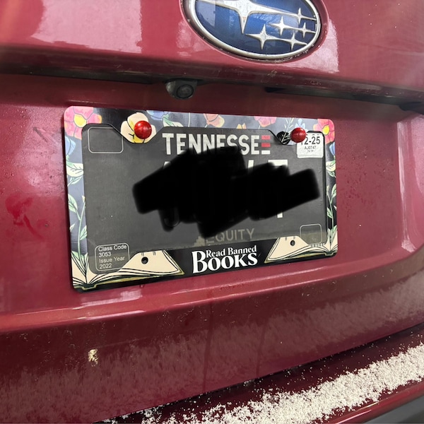 Cherry License Plate Frame, Realistic Cherries License Plate Cover ...