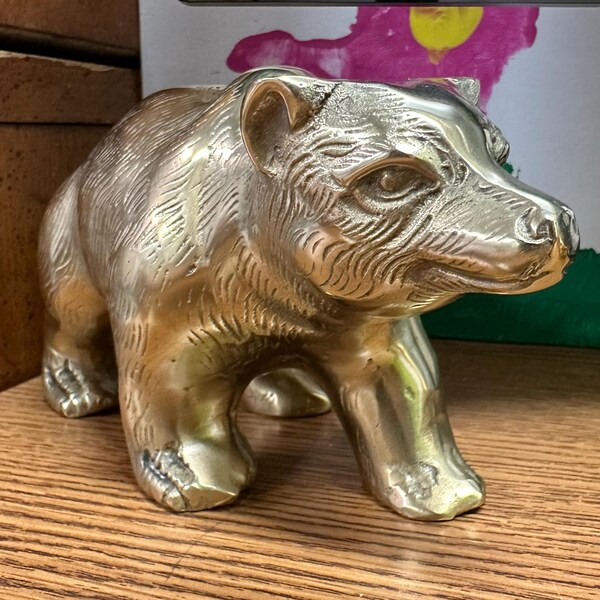 Vintage MCM Brass Giraffe Mother and Child Figurine | Vintage Brass ...