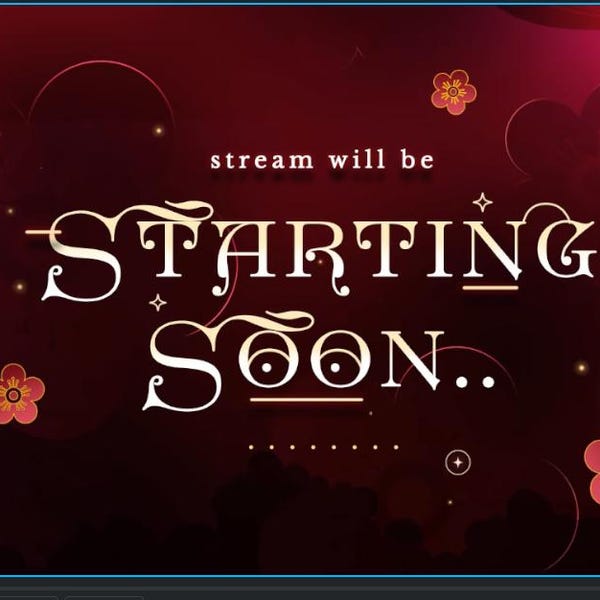 Luminous Garden Animated Stream Screen for Twitch, Youtube, Kick, Dark ...
