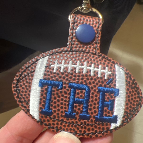 Football Keychain, Football Team, Football Team Bag Tag, Football Bag ...
