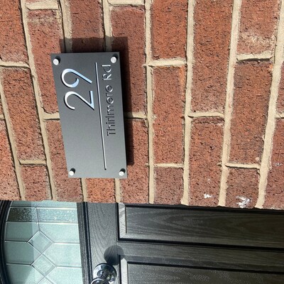 House Wall Plaques UK Luxe A4 House Door Signs Personalised Wall ...