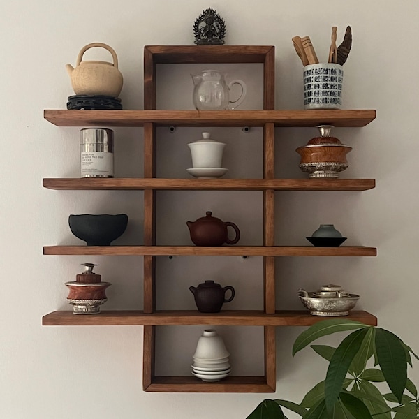 3D Floating Rectangular Shelf. XL Size. 28x 30x5.solid Wood Shelves ...