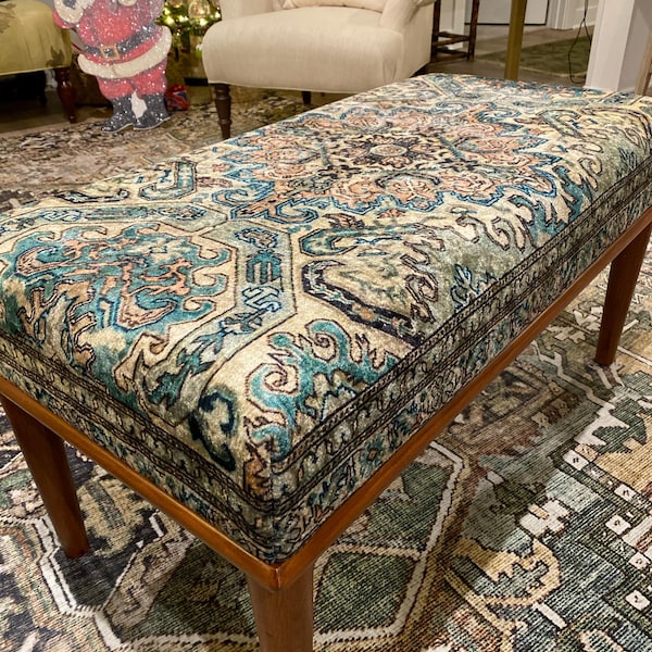 Bohemian Bench, Vanity Table Bench, Entryway Bench, Bench With Cushion ...