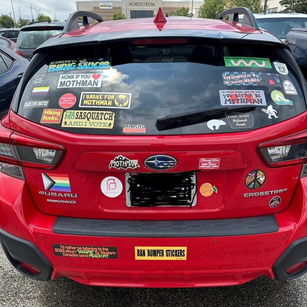 Powered by Polka Dots and Moonbeams Bumper Sticker, Funny Bumper ...