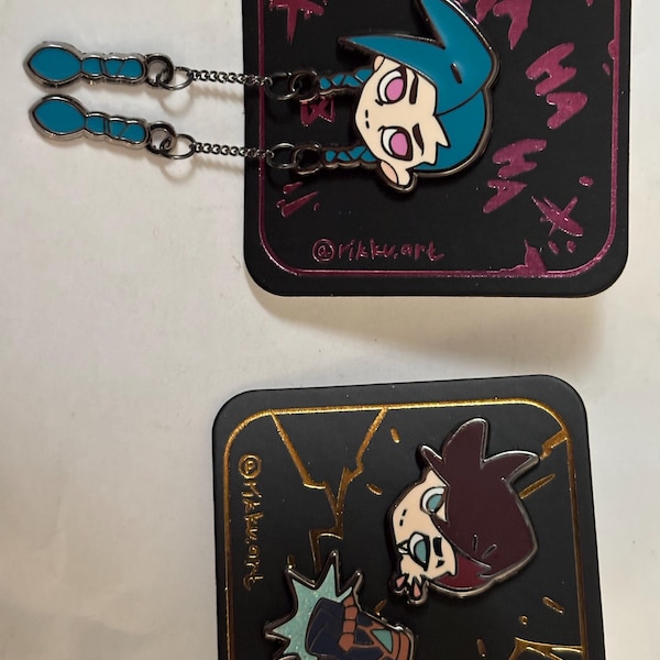 Jinx and Vi Mini Pins | Arcane | Enamel Pin - Etsy