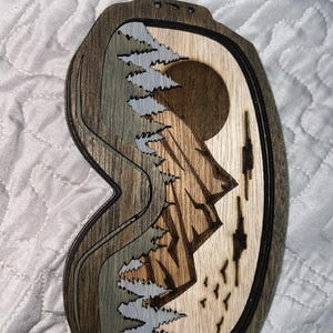 3D Layered Wood Art, Ski/snowboard Goggles - Etsy
