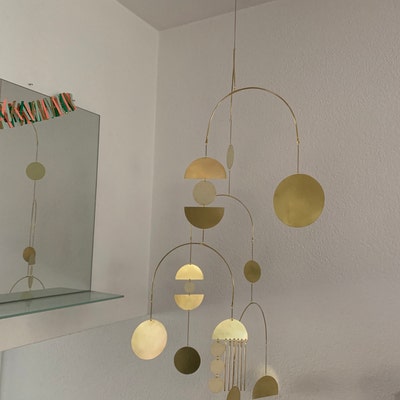 Circles Mobile Art for Home and Gift Mid Century Kinetic - Etsy