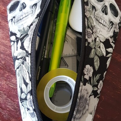 Coffin Pencil Case, Coffin Shape Pencil Case, Coffin Design, Skull ...