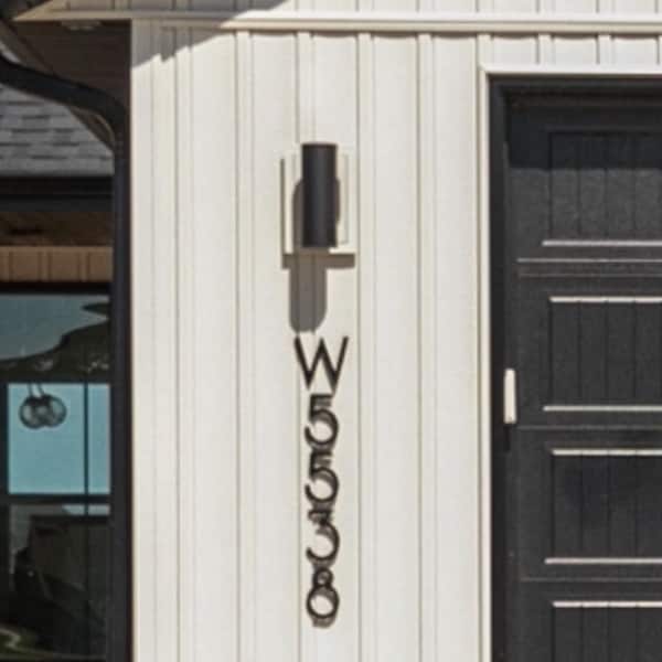 Floating House Numbers - 4 Inch White Metal Address Numbers - Etsy