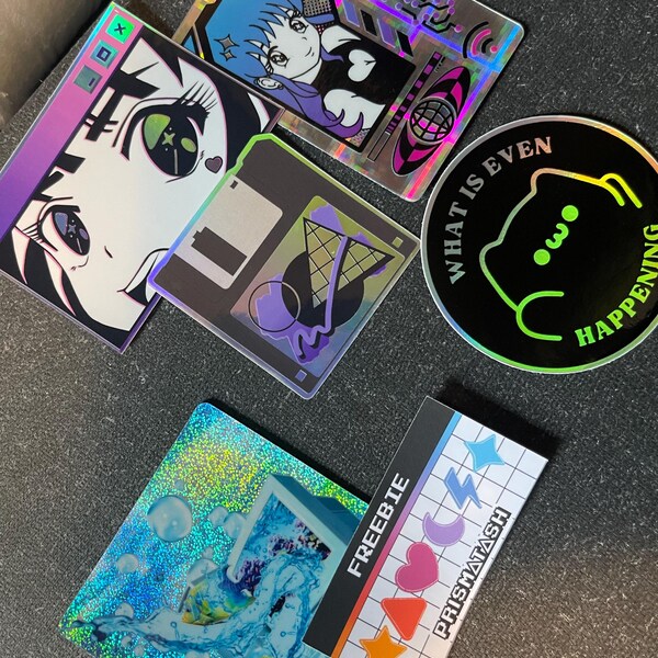 Holographic Computer Arrow Sticker Cybercore Aesthetic Y2k Art Webcore ...